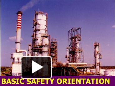 BASIC SAFETY ORIENTATION presentation | free to download