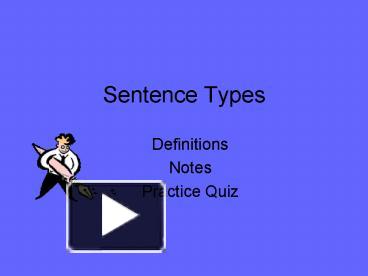 Sentence Types presentation | free to view