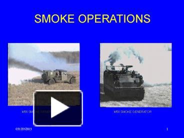 SMOKE OPERATIONS presentation | free to download