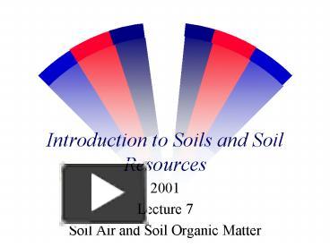 Introduction to Soils and Soil Resources presentation | free to view
