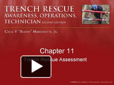 Trench Rescue Assessment presentation | free to view