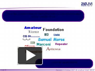 PPT – Amateur Radio Training PowerPoint presentation | free to download ...