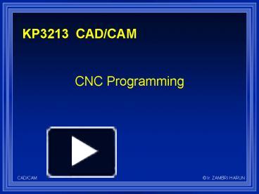 CNC Programming presentation | free to view