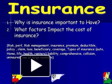 Why is insurance important to Have? presentation | free to download