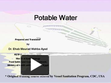 Potable Water presentation | free to download