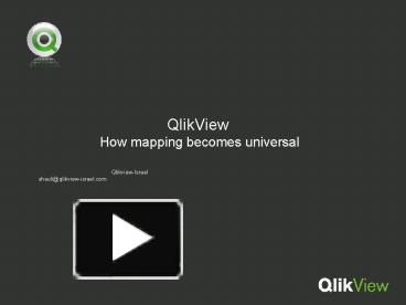 QlikView How mapping becomes universal presentation | free to download
