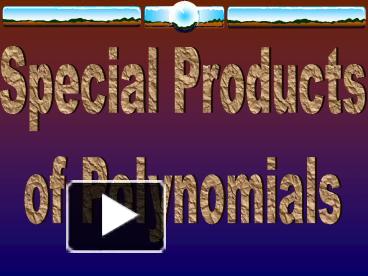 Special Products presentation | free to download