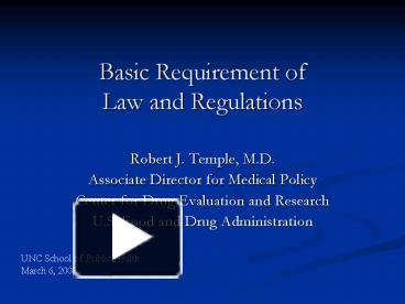 PPT – Basic Requirement of Law and Regulations PowerPoint presentation ...