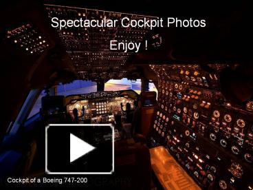 PPT – Cockpits PowerPoint presentation | free to download - id: 453da9 ...