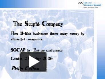 PPT – SOCAP in Europe conference PowerPoint presentation | free to view ...