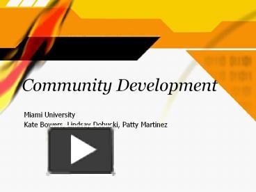 Community Development presentation | free to download