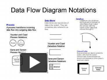 PPT – Data Flow Diagram Notations PowerPoint presentation | free to ...