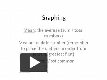 PPT – Graphing PowerPoint presentation | free to download - id: 458803 ...