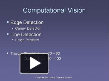 PPT – Edge Detection PowerPoint presentation | free to download - id ...