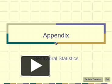 PPT – Appendix PowerPoint presentation | free to download - id: 45979e ...