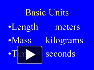 PPT – Basic Units PowerPoint presentation | free to download - id ...