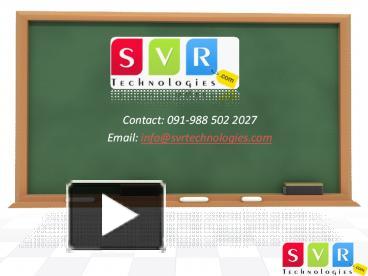 Datastage online training course outline presentation presentation ...