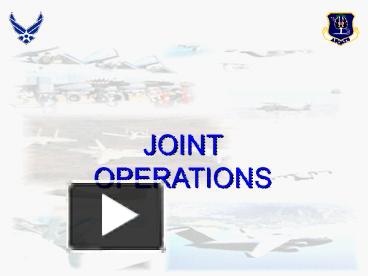 PPT – JOINT PowerPoint presentation | free to view - id: 45cb6-MTA2M