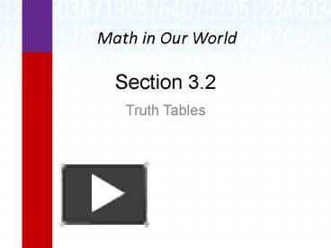 Truth Tables presentation | free to view