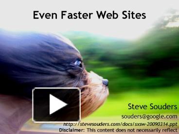 PPT – Steve Souders PowerPoint presentation | free to download - id ...