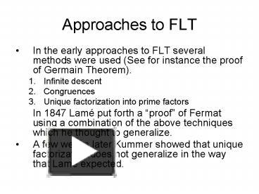 PPT – Approaches to FLT PowerPoint presentation | free to download - id ...
