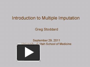 PPT – Greg Stoddard PowerPoint presentation | free to view - id: 462f63 ...