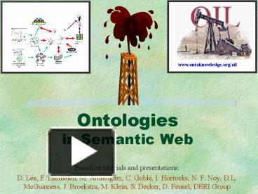 PPT – Ontologies in Semantic Web PowerPoint presentation | free to view ...