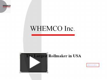 WHEMCO Inc. presentation | free to download