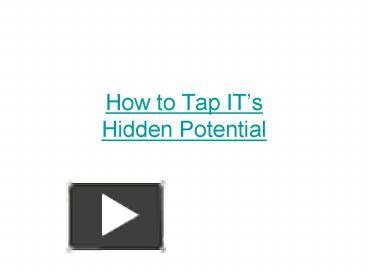 PPT – How to Tap IT PowerPoint presentation | free to download - id ...
