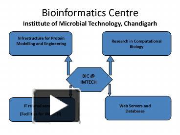 PPT – Bioinformatics Centre Instittute of Microbial Technology ...