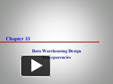 Data Warehousing Design presentation | free to download