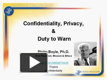 Confidentiality, Privacy, presentation | free to view