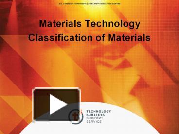 PPT – Materials Technology PowerPoint presentation | free to download ...