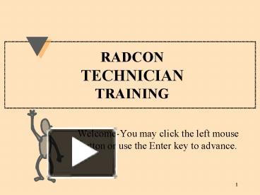 PPT – RADCON TECHNICIAN TRAINING PowerPoint presentation | free to view ...