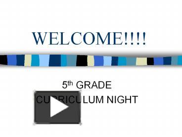 5th GRADE presentation | free to download