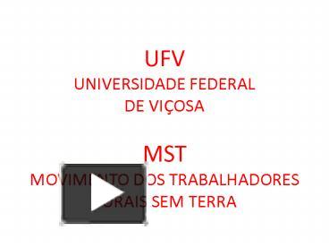 PPT – UFV UNIVERSIDADE FEDERAL DE VI PowerPoint presentation | free to ...