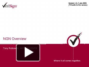 PPT – NGN Overview PowerPoint presentation | free to view - id: 47335-MjY4Y