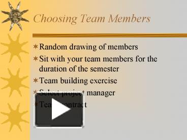 PPT – Choosing Team Members PowerPoint presentation | free to view - id ...