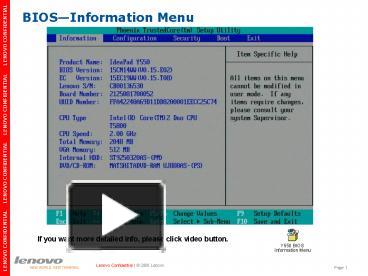 BIOS presentation | free to download