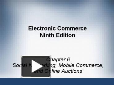 PPT – Electronic Commerce Ninth Edition PowerPoint presentation | free ...