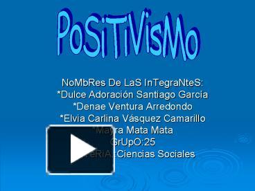PPT – NoMbRes De LaS InTegraNteS: PowerPoint presentation | free to ...