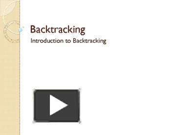 PPT – Backtracking PowerPoint presentation | free to download - id ...