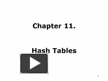 PPT – Hash Tables PowerPoint presentation | free to download - id ...