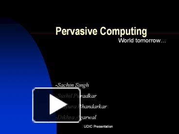 PPT – Pervasive Computing PowerPoint presentation | free to download ...