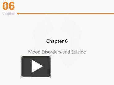 Mood Disorders and Suicide presentation | free to view