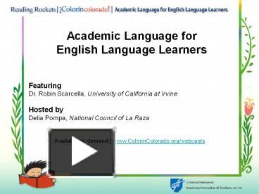 What is academic language? presentation | free to download