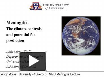PPT – Meningitis: PowerPoint presentation | free to download - id ...
