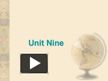 Unit Nine presentation | free to view