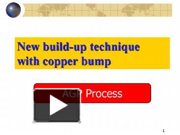 PPT – New build-up technique with copper bump PowerPoint presentation ...