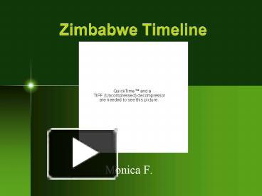 Zimbabwe Timeline presentation | free to view